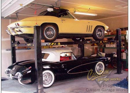 Garage Car Lifts Installed By Custom Garage Works In Fort Worth, TX