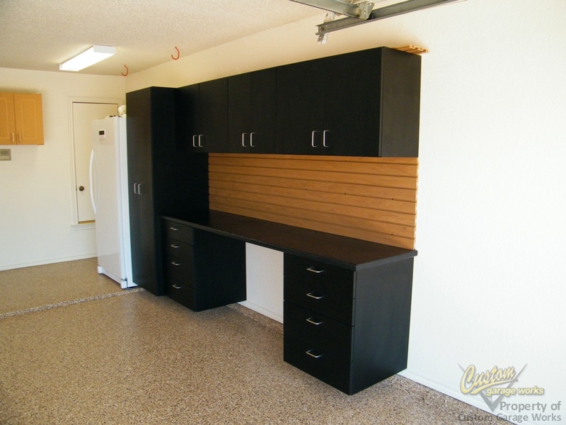 Completed Garage Cabinets By Custom Garage Works In Dallas, TX