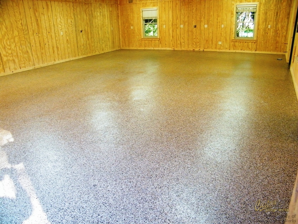 Finished Custom Garage Floors By Custom Garage Works In Dallas, TX