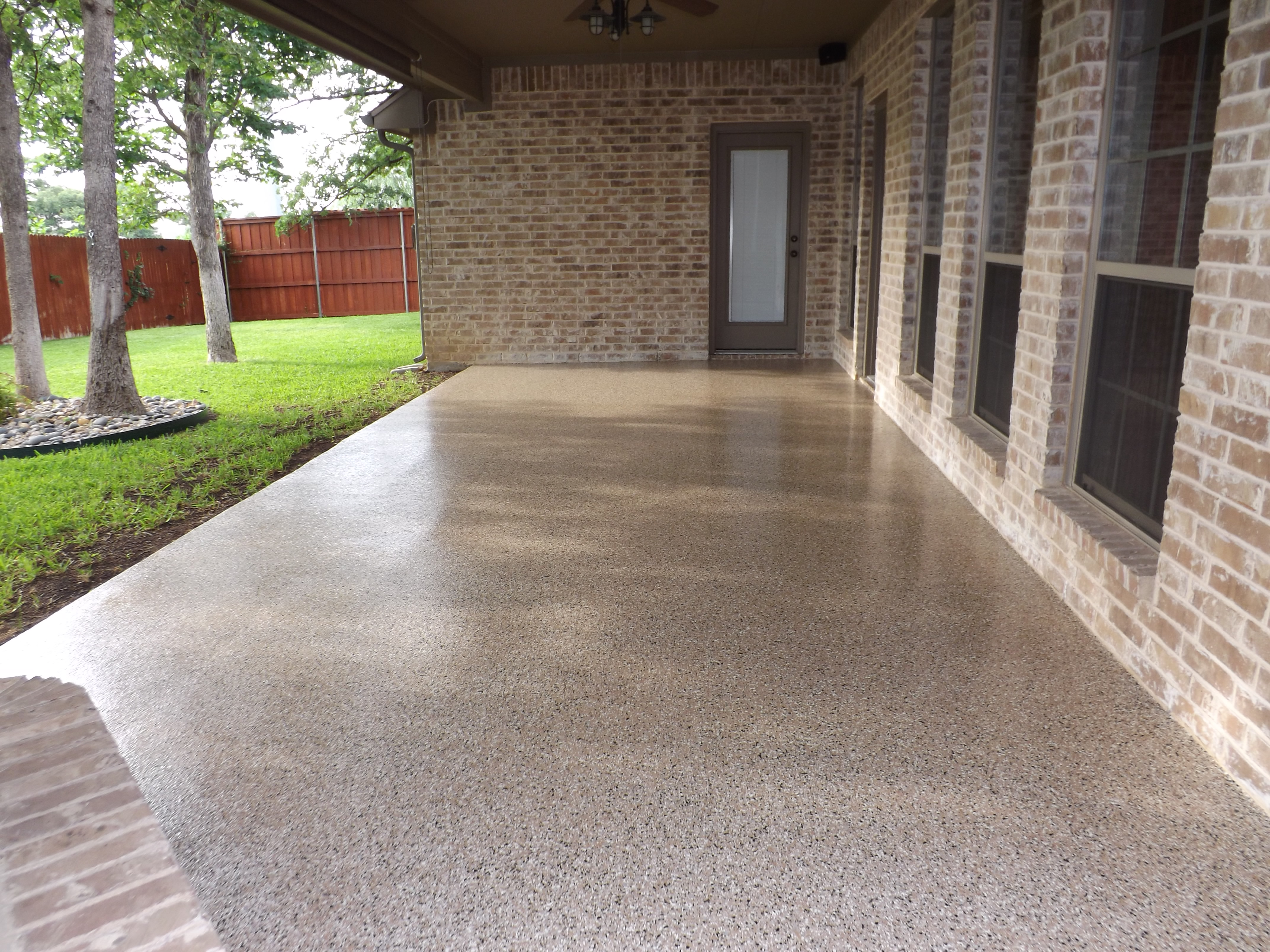 Finished Custom Garage Floors By Custom Garage Works In Dallas, TX