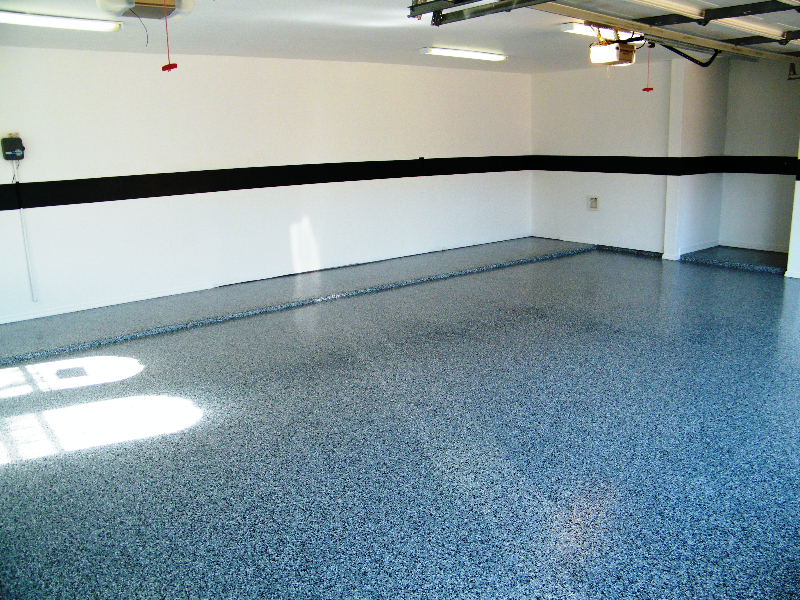 Finished Custom Garage Floors By Custom Garage Works In Dallas, TX