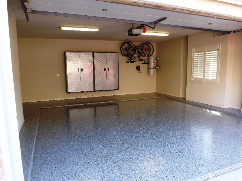 Finished Custom Garage Floors By Custom Garage Works In Dallas, TX