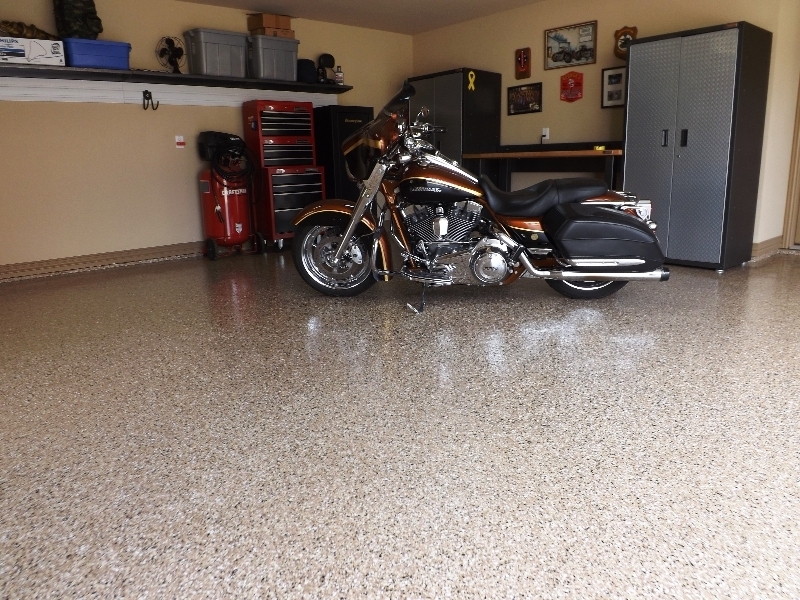 Finished Custom Garage Floors By Custom Garage Works In Dallas, TX
