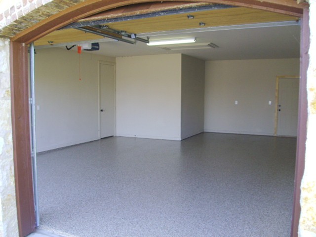 Finished Custom Garage Floors By Custom Garage Works In Dallas, TX