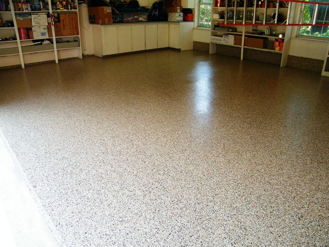 Finished Custom Garage Floors By Custom Garage Works In Dallas, TX