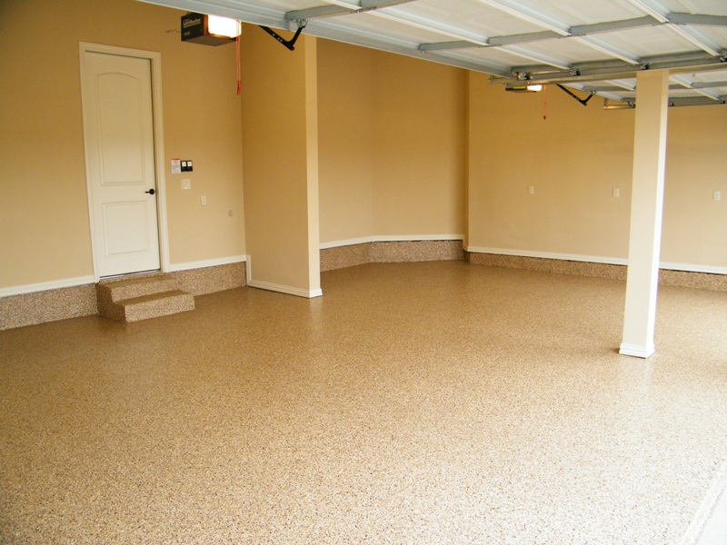 Finished Custom Garage Floors By Custom Garage Works In Dallas, TX