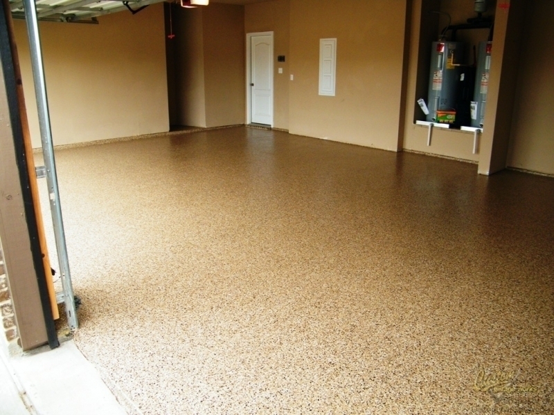 Finished Custom Garage Floors By Custom Garage Works In Dallas, TX