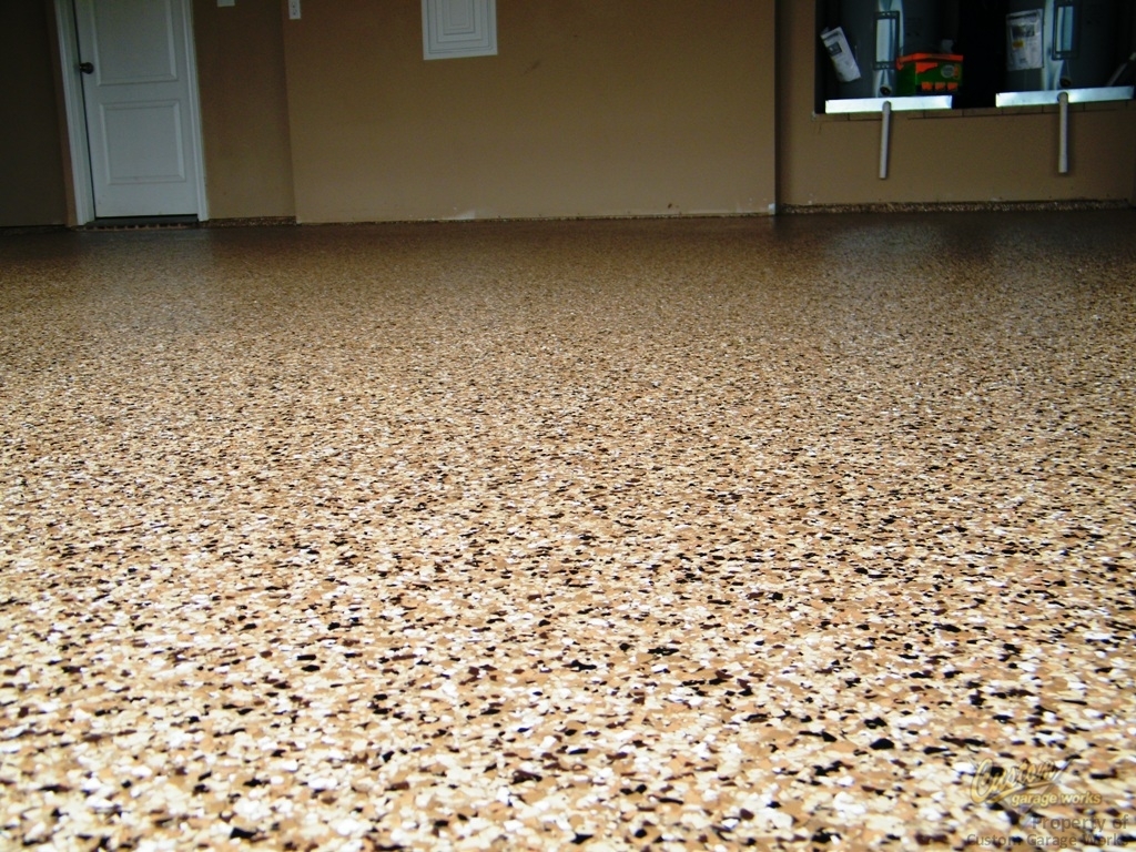 Finished Custom Garage Floors By Custom Garage Works In Dallas, TX