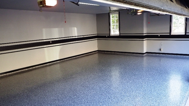 Finished Custom Garage Floors By Custom Garage Works In Dallas, TX