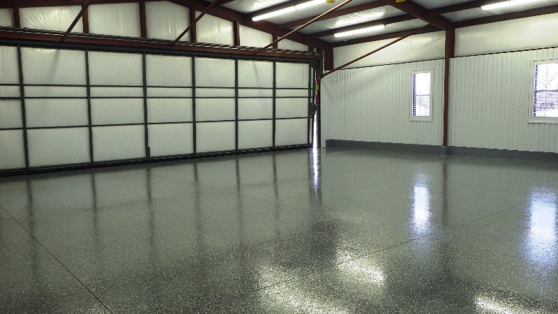 Finished Custom Garage Floors By Custom Garage Works In Dallas, TX
