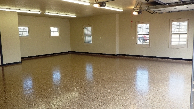 Finished Custom Garage Floors By Custom Garage Works In Dallas, TX