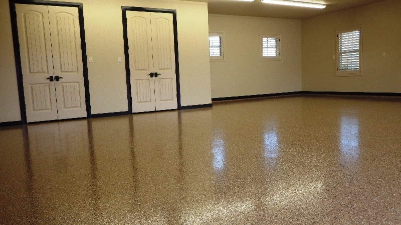 Finished Custom Garage Floors By Custom Garage Works In Dallas, TX
