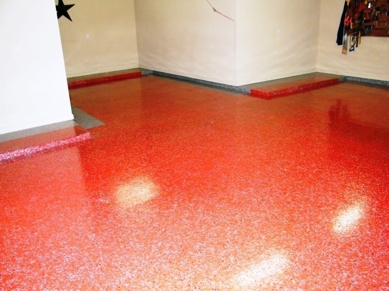 Finished Custom Garage Floors By Custom Garage Works In Dallas, TX