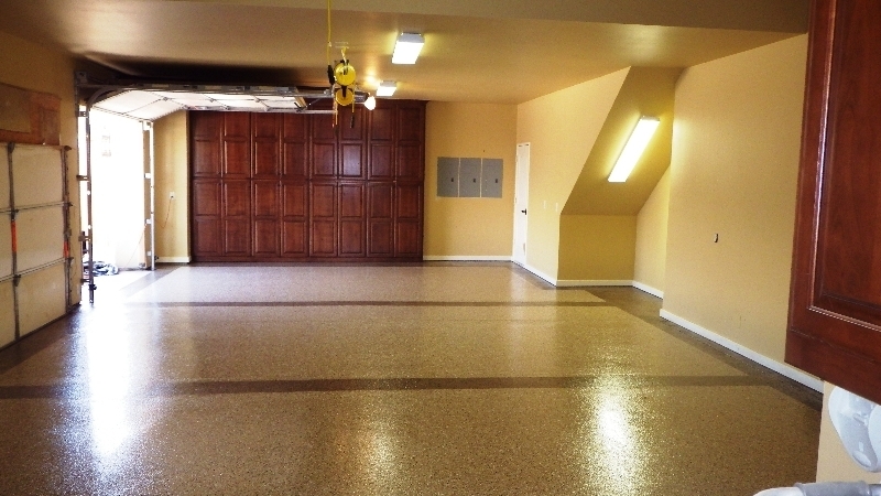 Finished Custom Garage Floors By Custom Garage Works In Dallas, TX